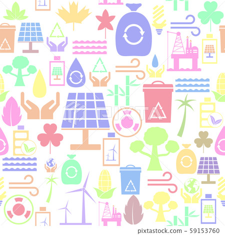 environmental seamless pattern background icon. - Stock Illustration ...