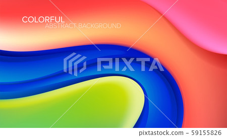 Abstract Distorted Shape Background - Stock Illustration [59155826] - PIXTA