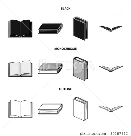 Vector design of library and textbook sign.... - Stock Illustration ...