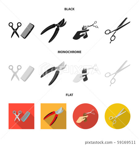 Vector design of scissor and craft icon. Set of... - Stock Illustration ...