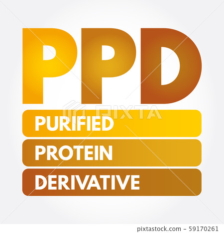 PPD - Purified Protein Derivative acronym - Stock Illustration ...