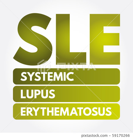 SLE - Systemic Lupus Erythematosus acronym - Stock Illustration ...