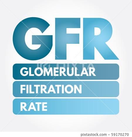 GFR - Glomerular Filtration Rate acronym - Stock Illustration [59170270 ...