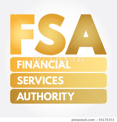 FSA - Financial Services Authority acronym - Stock Illustration ...
