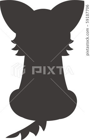 Cat back back icon illustration - Stock Illustration [59187706] - PIXTA