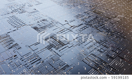 Abstract Central Computer Processors Concept.... - Stock Illustration ...