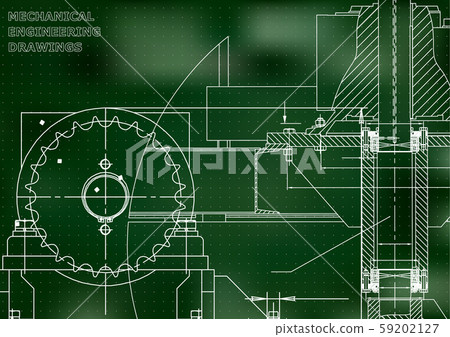 Vector engineering illustration. Cover, flyer,...-插圖素材 [59202127] - PIXTA圖庫