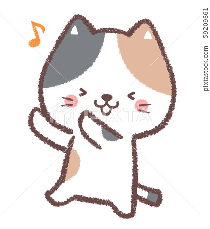 Calico dancing - Stock Illustration [59209861] - PIXTA