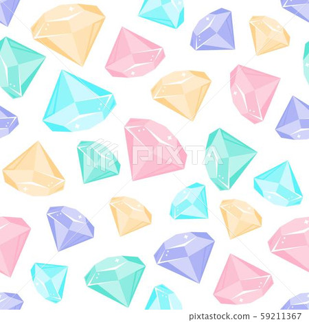 Seamless pattern with crystal - Stock Illustration [59211367] - PIXTA