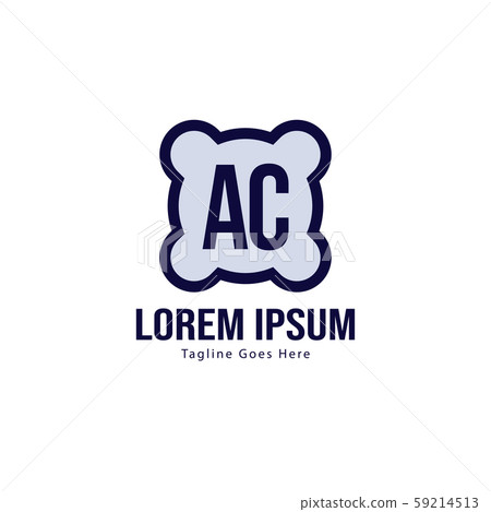 AC Letter Logo Design. Creative Modern AC Letters - Stock Illustration ...
