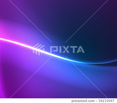 Neon blue electric wave abstract background.... - Stock Illustration ...