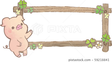 Butasan Frame 03 - Stock Illustration [59218841] - PIXTA