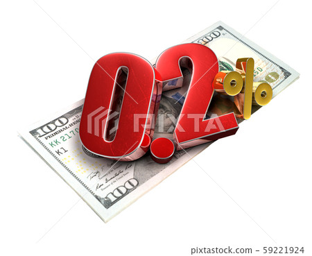 0.2 Percent 3d. - Stock Illustration [59221924] - PIXTA