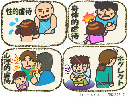 Abuse ★ 4 types ★ Child abuse - Stock Illustration [59229242] - PIXTA