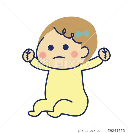 Baby expressionless 3 left - Stock Illustration [59241353] - PIXTA