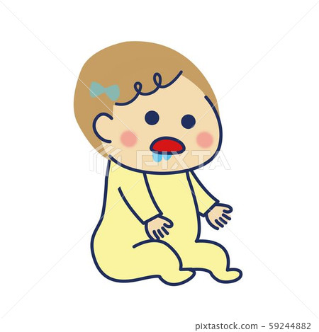 Baby drool 1 right - Stock Illustration [59244882] - PIXTA