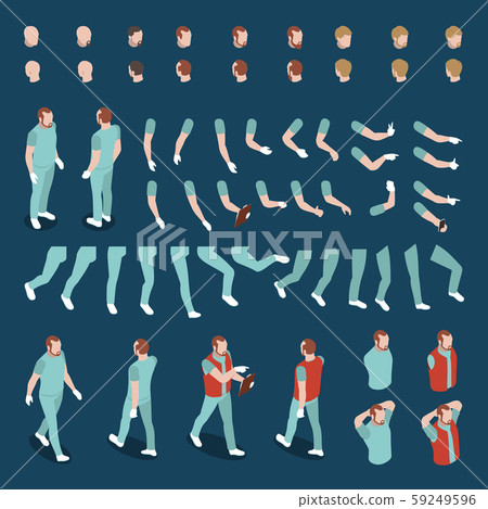Isometric Character Constructor - Stock Illustration [59249596] - PIXTA