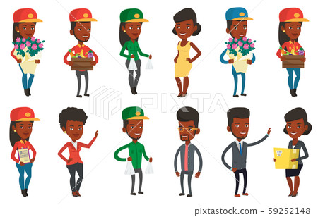 Vector set of industrial workers. - Stock Illustration [59252148] - PIXTA