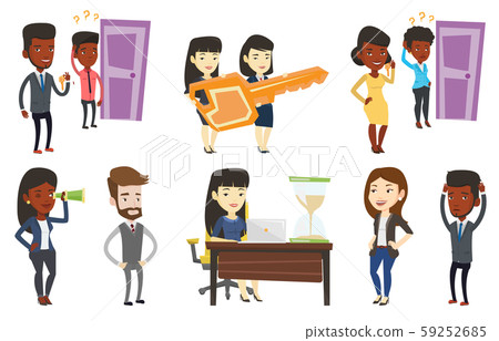 Vector set of business characters. - Stock Illustration [59252685] - PIXTA