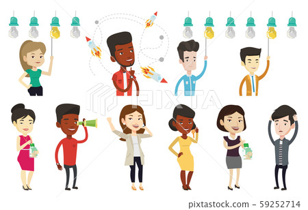 Vector set of business characters. - Stock Illustration [59252714] - PIXTA