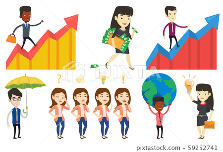 Vector set of business characters. - Stock Illustration [59252741] - PIXTA