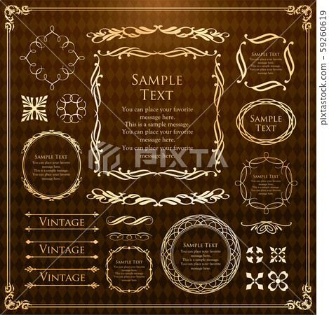 Luxury frame design - Stock Illustration [59260619] - PIXTA