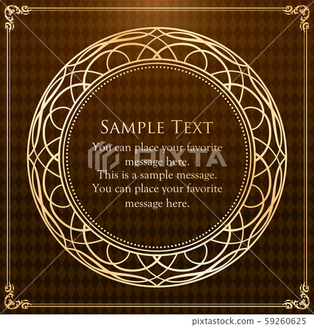 Luxury frame design - Stock Illustration [59260625] - PIXTA