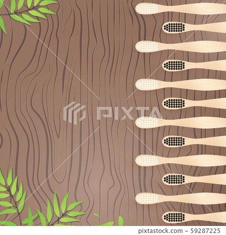 Dentist poster with bamboo brush - Stock Illustration [59287225] - PIXTA