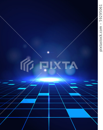 Blue future background - Stock Illustration [59295061] - PIXTA