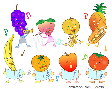 Fruit concert - Stock Illustration [59298105] - PIXTA