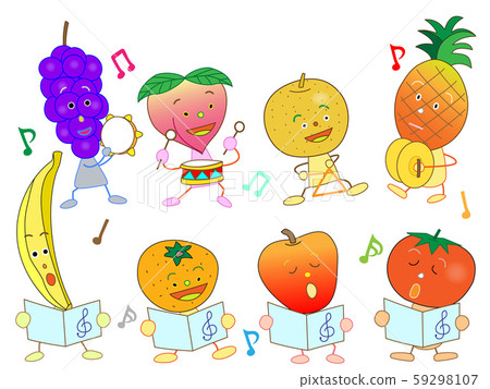 Fruit concert - Stock Illustration [59298107] - PIXTA