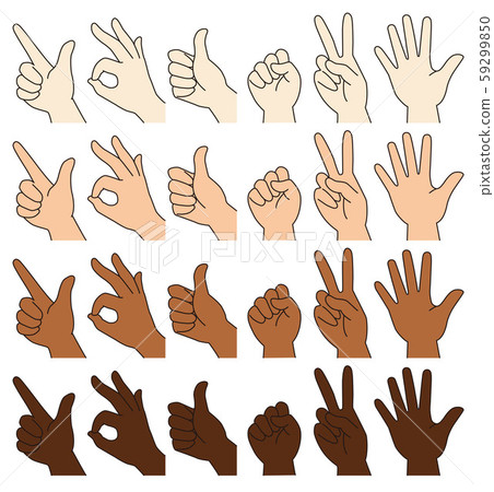 Hand sign - Stock Illustration [59299850] - PIXTA