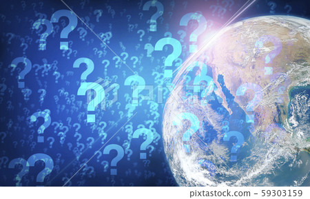 World of blue question mark. Elements of this... - Stock Illustration ...