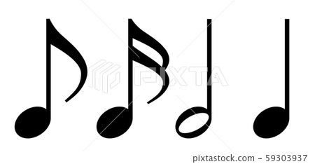 Musical note material set - Stock Illustration [59303937] - PIXTA