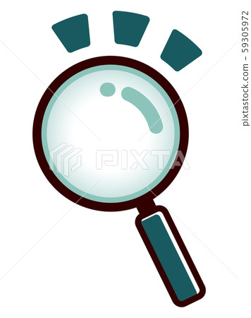 Magnifying glass simple vector illustration - Stock Illustration ...