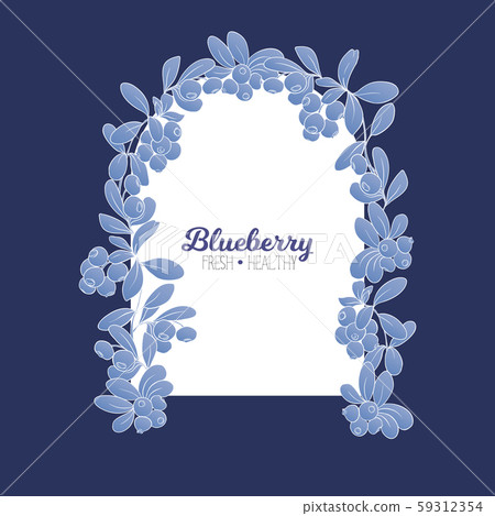 Blueberry. Element for design. - Stock Illustration [59312354] - PIXTA