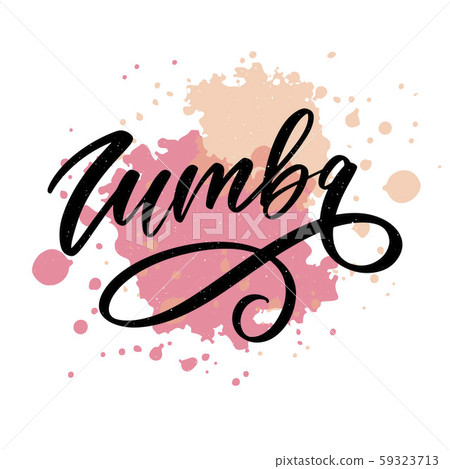 Zumba letter lettering calligraphy dance vector - Stock Illustration ...