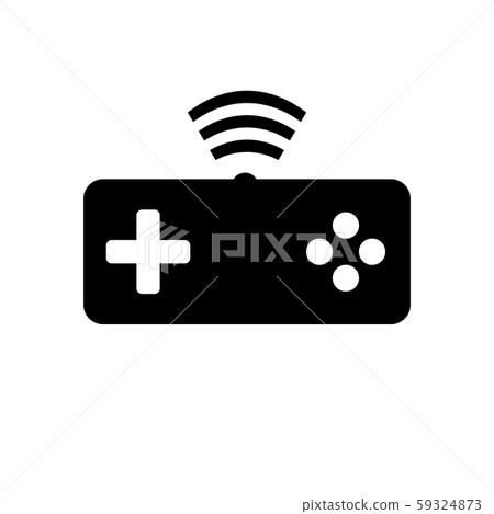 Game console icon on white. - Stock Illustration [59324873] - PIXTA