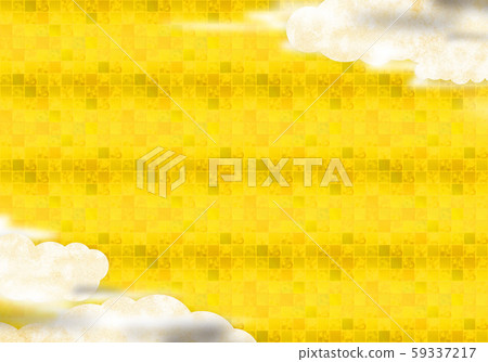 Background: checkered pattern simple gold gold... - Stock Illustration ...