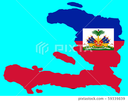 Haiti Map Flag Vector illustration eps 10 - Stock Illustration ...