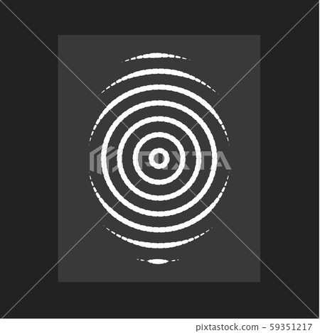 Fingerprint , modern vector. Flat circular... - Stock Illustration ...