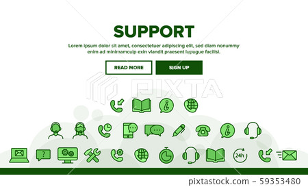 Client Support Vector Thin Line Icons Set - Stock Illustration ...