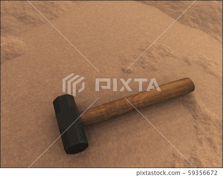 Plaster hammer - Stock Illustration [59356672] - PIXTA