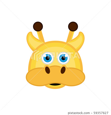 Isolated cute giraffe avatar - Stock Illustration [59357827] - PIXTA
