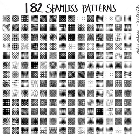 Abstract seamless geometric pattern background set - Stock Illustration ...