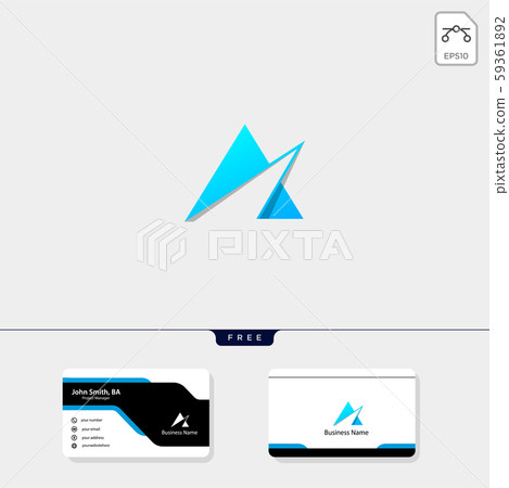 initial A, logo template vector illustration and - Stock Illustration ...