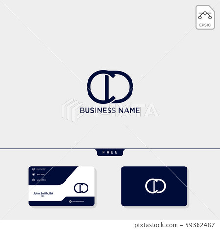 initial CD creative logo template and business - Stock Illustration ...