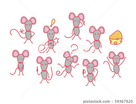 Mouse pose - Stock Illustration [59367820] - PIXTA
