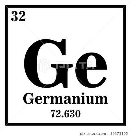 Germanium Periodic Table of the Elements Vector - Stock Illustration ...