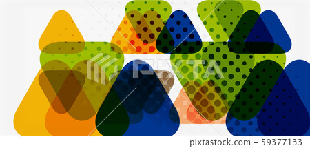 Vector triangle geometric abstract composition... - Stock Illustration ...